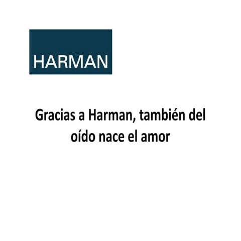 Presentación slideshare harman | PPTX
