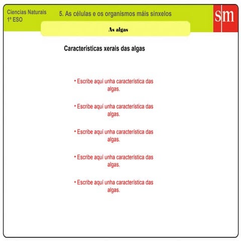 Presentación sobre as algas | PPT