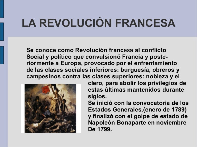 Presentación Sobre La Revolución Francesa