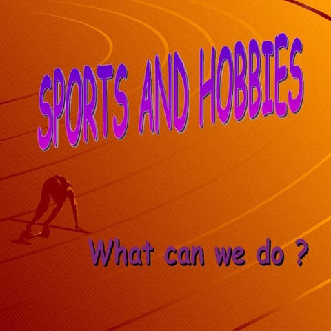SPORTS AND HOBBIES ROLE PLAY | PPT