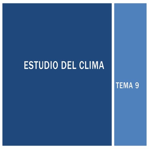 Tema 9: Estudio del Clima | PDF | Geography | Science