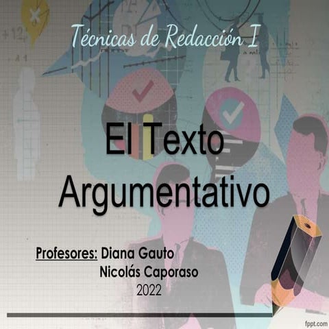 Presentación texto argumentativo | PPTX