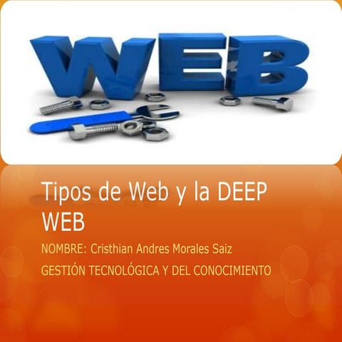 Tipos De Web y La Deep Web | PPTX | Internet | Computing
