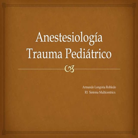 Trauma pediatrico | PPTX