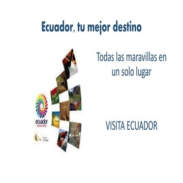 Presentación turismo ecuador | PPTX