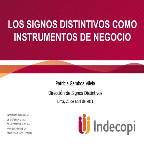 La importancia de los signos distintivos como herramientas de negocio | PPT