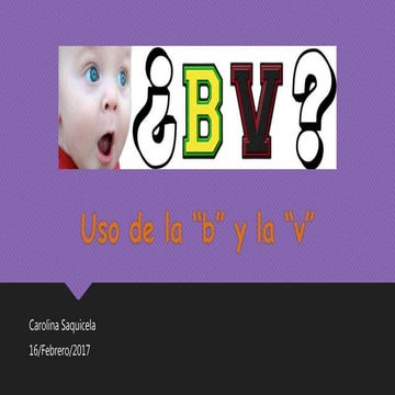 Presentación uso de la b y v | PPTX