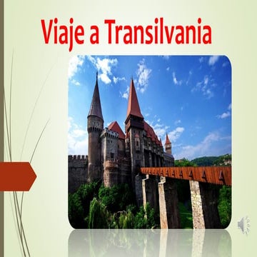 Presentación Viaje a Transilvania | PPTX