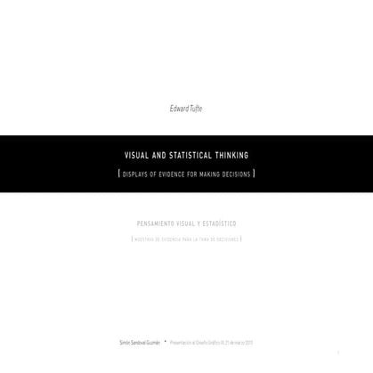 Visual and Statistical Thinking, from Edward Tufte | PDF