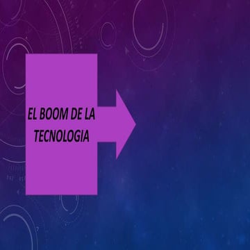 El Boom de la tecnologia | PPTX