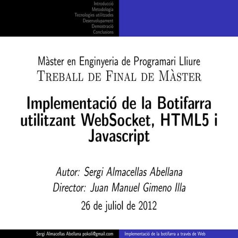 Butifarra Implementation on Node.js, WebSockets and HTML5 | PDF