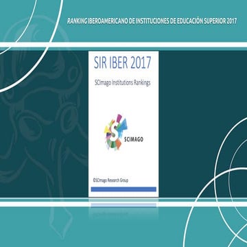Presentación SCImago | PDF