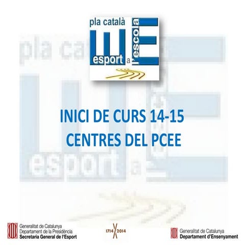 Presentació curs 14 15 PCEE B1 (Barcelona Comarques) | PDF