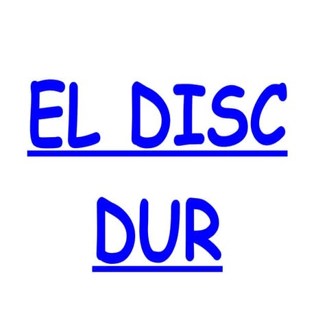 Presentacio de disc dur | ODP