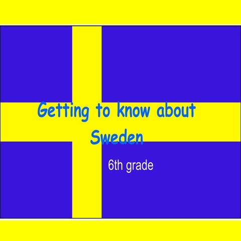 Getting to know about Sweden | PPT