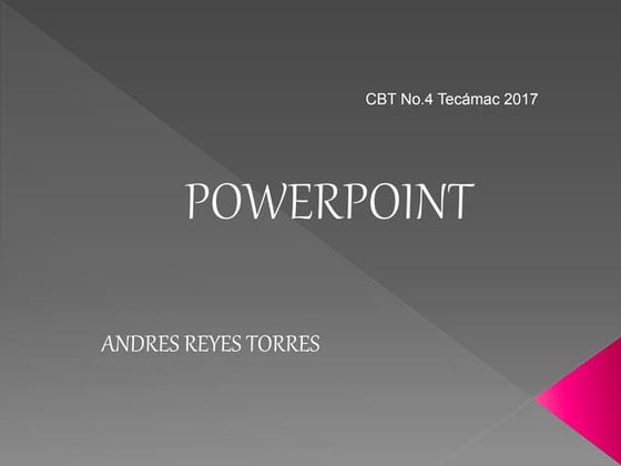 Andres Reyes Torres presentations