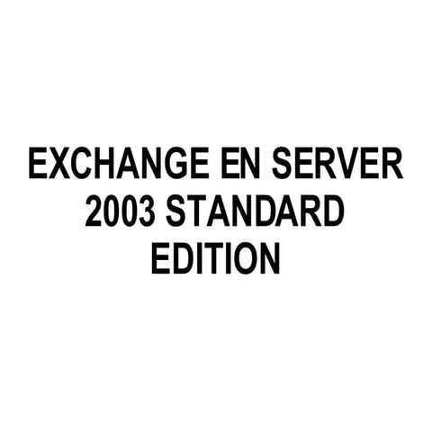 MANUAL DE EXCHANGE | PPT
