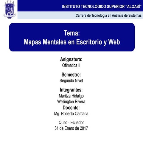Presentacion de-mapas-mentales | PPTX | Computer Software and Applications | Computing