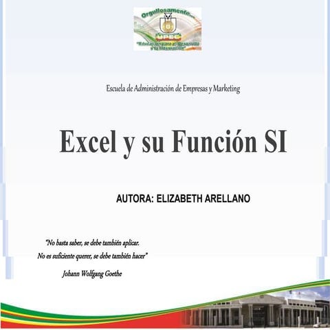 Presentacion excel función si | PPTX | Computing | Technology & Computing