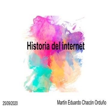 Historia del Internet | PDF