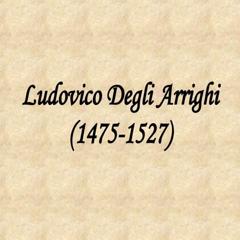 Presentacion Ludovico Degli Arrighi | PPS