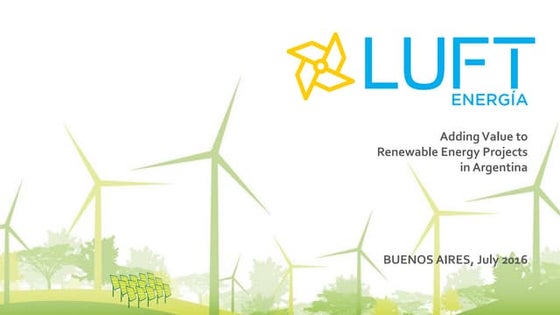 Renewables will shape Argentina’s new energy matrix | PPT