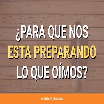 🎺 [Presentación] ¿Para que nos esta preparando lo que oímos? | 1 Corintios 14:6-8 | PDF