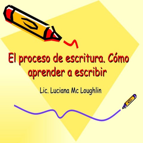 Presentacion.Proceso.Escritura | PPT