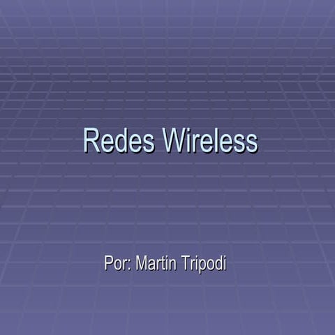 Redes Wireless | PPT | Technology & Computing