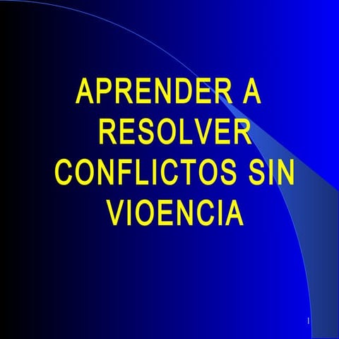 Presentacion resolucion-de-conflictos-2 | PPT
