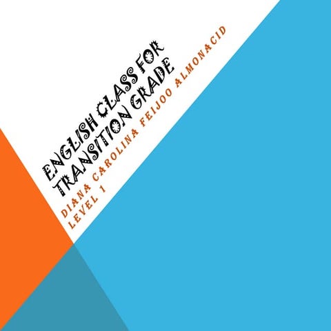 english class for transition grade! | PPTX