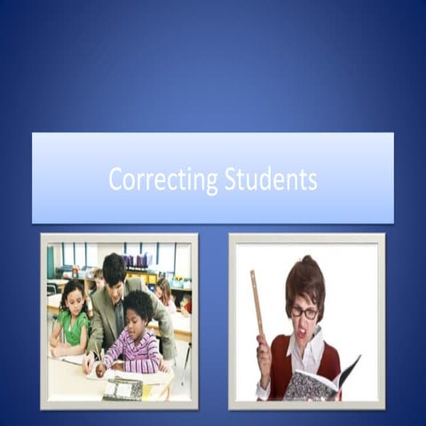 Correcting Students | PPT