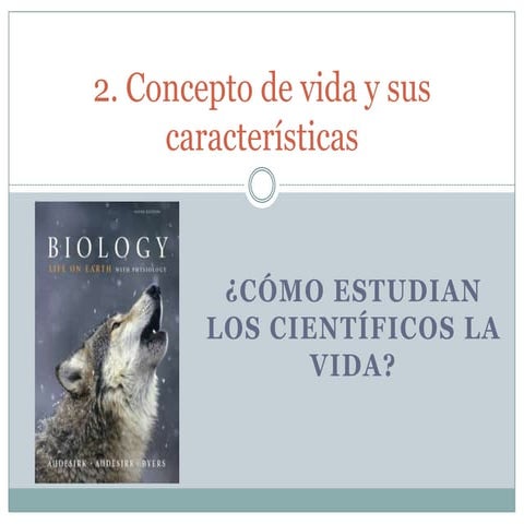 Concepto de vida y sus características (Niveles de organización de la ...