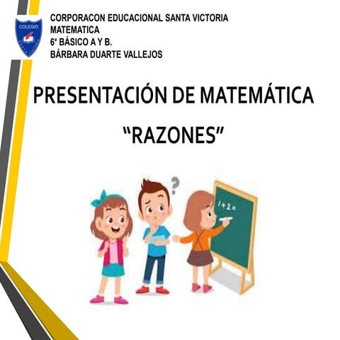 Razon, proporcion y tasa | PDF