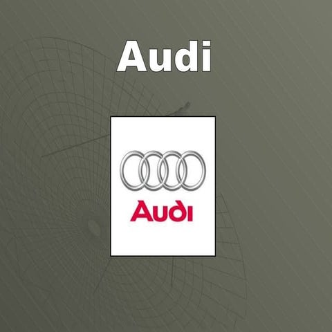 Presentacion Audi Pps | PPS