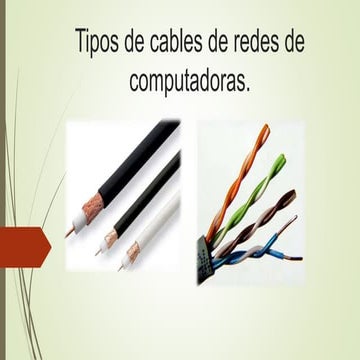 Cables de red | PPSX
