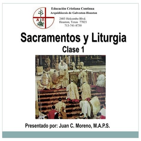 Presentacion clase 1 sacramentos y liturgia | PPT