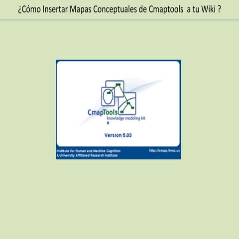 Insertar Mapas Conceptuales al Wiki | PPT | Technology & Computing