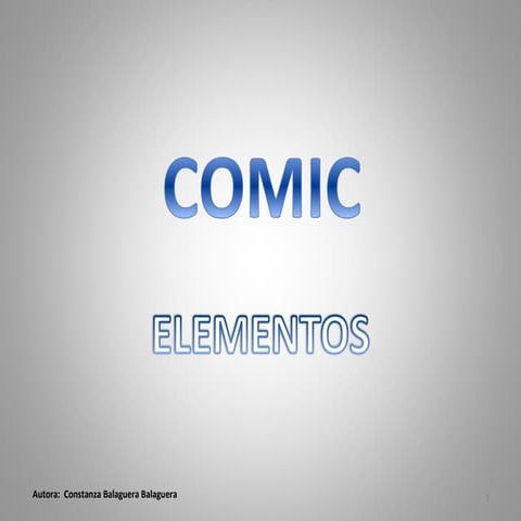 Elementos del Comic | PPT