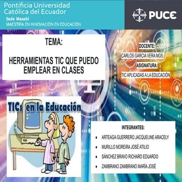 Herramientas tic en clase | PDF | Computing | Technology & Computing
