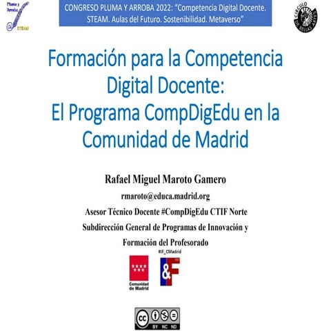 PRESENTACION COMPDIGEDU CONGRESO PLUMA Y ARROBA | PPTX
