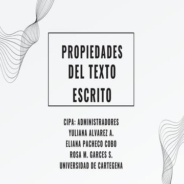 textos escritos y sus propiedades con ejemplos | PDF