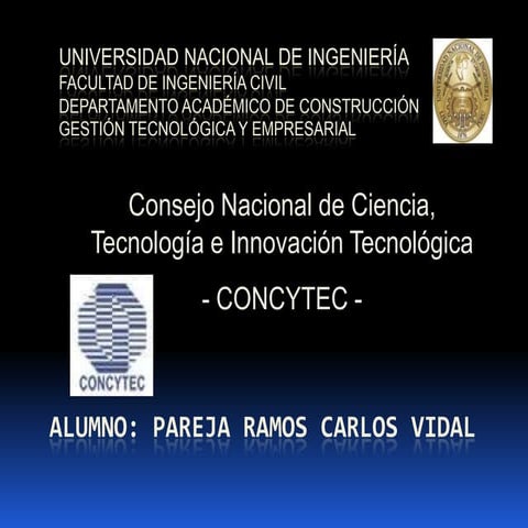 Presentacion concytec | PPTX