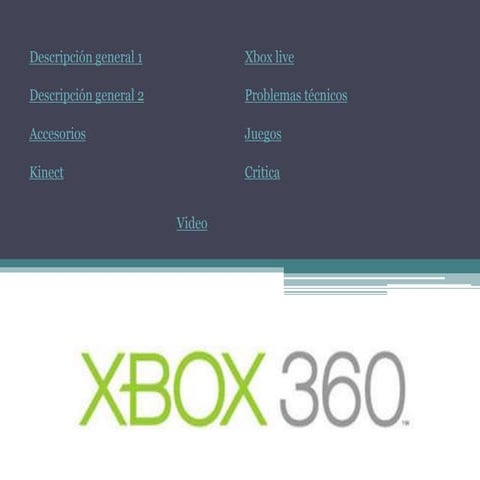 Xbox 360 presentacion | PPTX