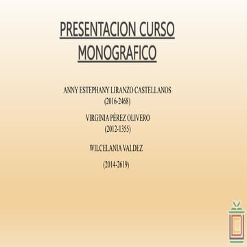 PRESENTACION CURSO MONOGRAFICO - CONTROL INTERNO EN EL MINISTERIO DE EDUCACION - | PPTX
