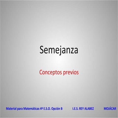 Semejanza | PPS