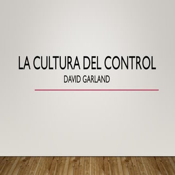 Presentacion david garland | PDF