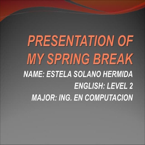 Presentacion de ingles | PPT