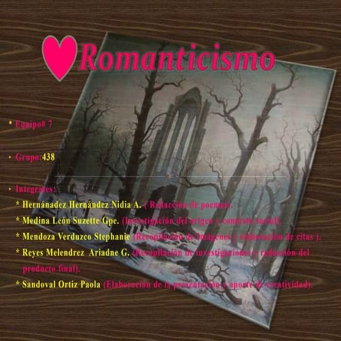 Presentacion del romanticismo | PPTX