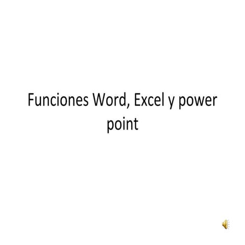 Presentacion de office tic | PPT